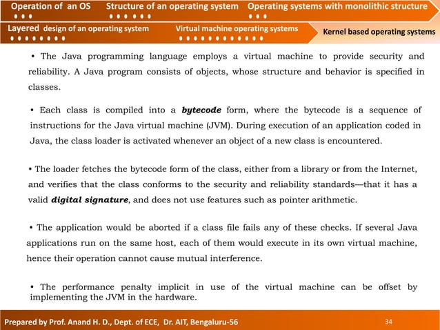 Structure of Operating System | PDF