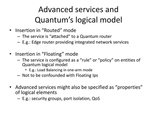 Advanced network services insertions framework | PPTX