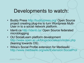 Open Source Social Software | PPT | Social Networking | Internet