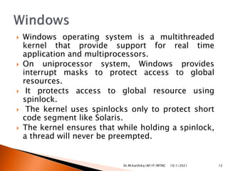 Examples in OS synchronization for UG | PPT
