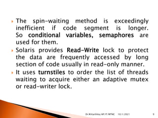 Examples in OS synchronization for UG | PPT