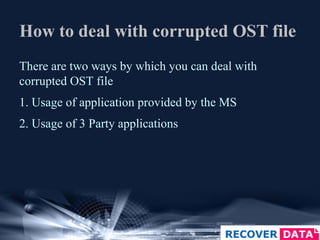 OST To PST | PPT