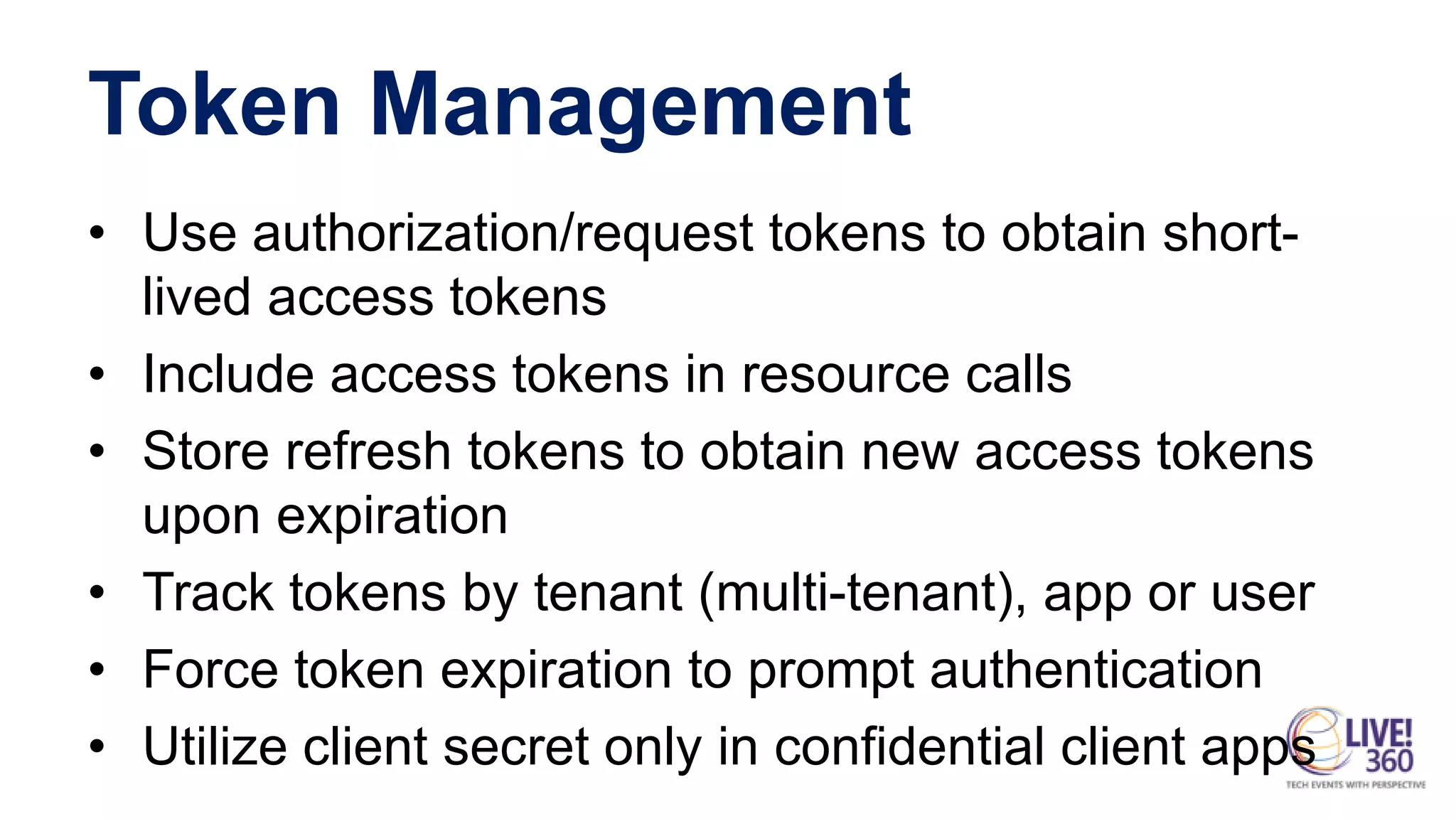 Mastering Modern Authentication and Authorization Techniques for SharePoint, Office 365 and ...