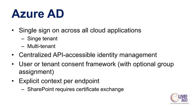 Mastering Modern Authentication and Authorization Techniques for SharePoint, Office 365 and ...