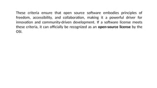 open source technologies notes for stude | PPTX