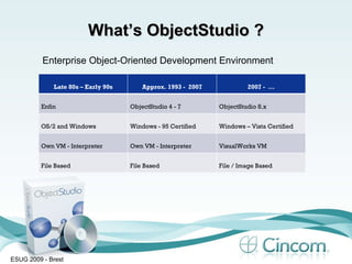 Object Studio 8.2: News Update | PPT