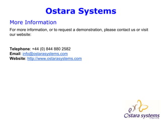 Ostara systems (cafm, cmms) a different approach | PPTX