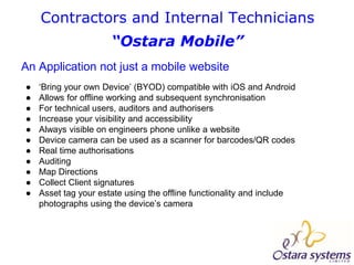 Ostara systems (cafm, cmms) a different approach | PPTX