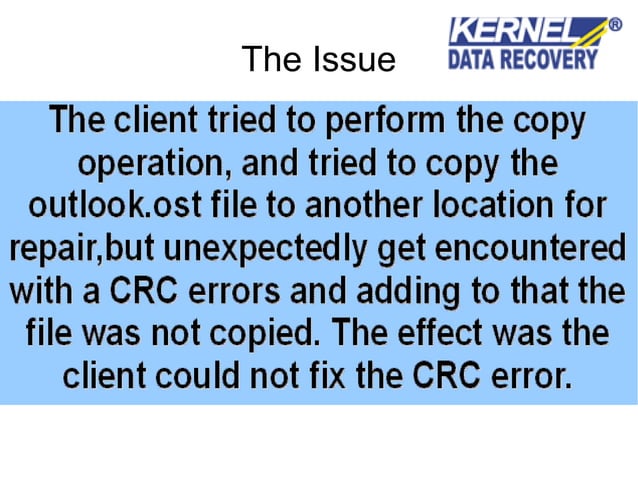 Cyclic Redundancy Check (CRC) Error | PPT