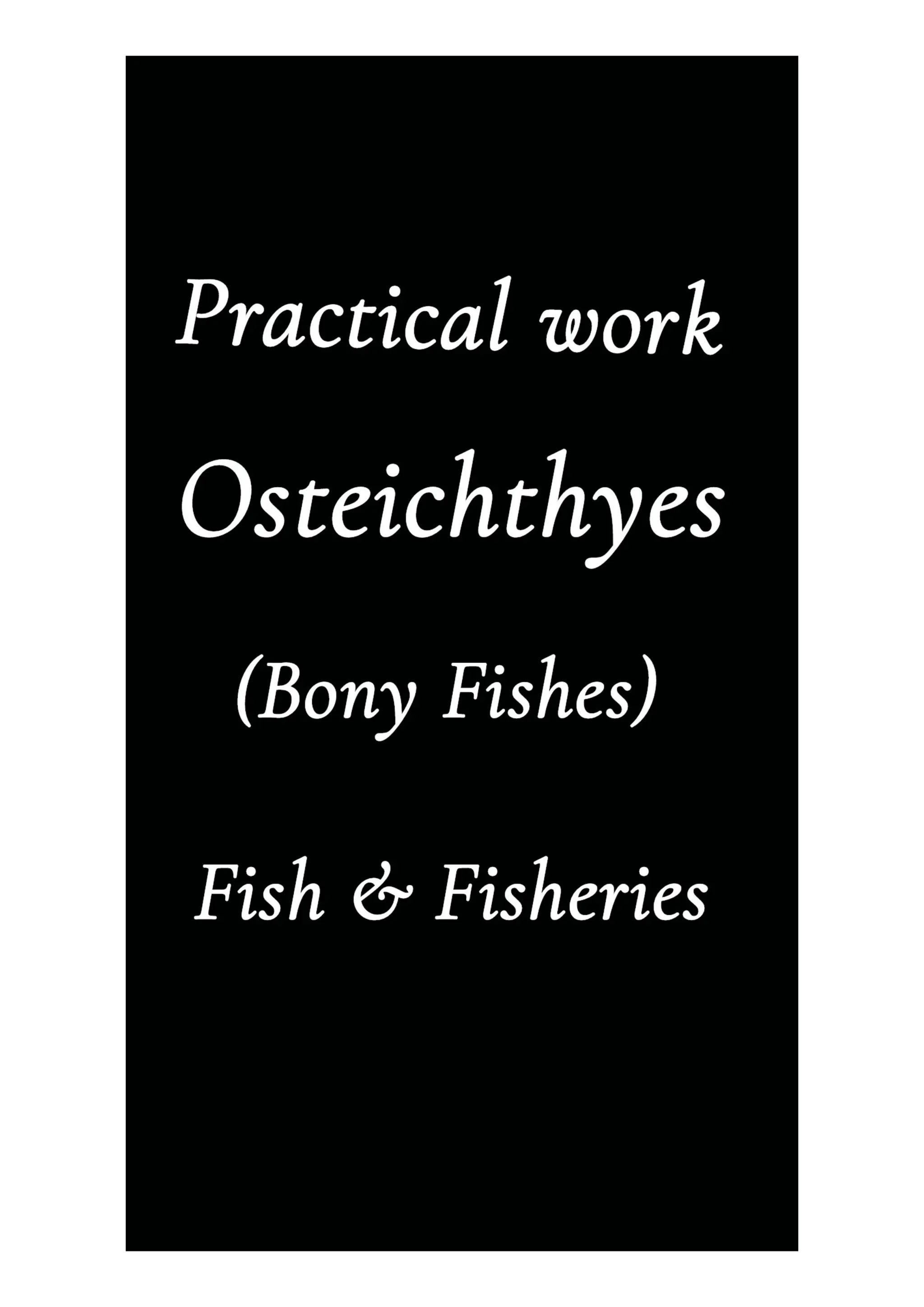 Osteichthyes ( Bony Fishes ) Fish and Fisheries.pdf
