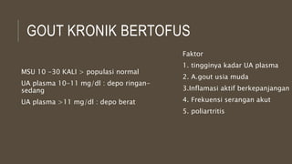 Osteoarthritis dan Artritis Gout | PPTX