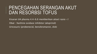 Osteoarthritis dan Artritis Gout | PPTX