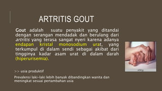 Osteoarthritis dan Artritis Gout | PPTX