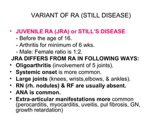 Osteoarth & Rheumatoid arthritis | PPT