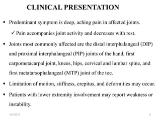 Osteoarthritis treatment | PPT