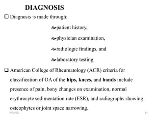 Osteoarthritis treatment | PPT