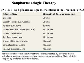 Osteoarthritis treatment | PPT