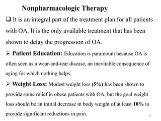 Osteoarthritis treatment | PPT