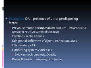 Osteoarthritis | PPT