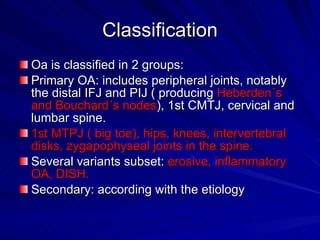 Osteoarthritis | PPT