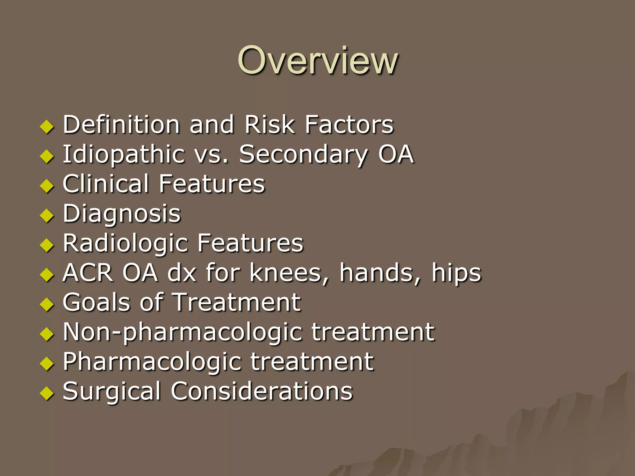 Osteoarthritis | PPT