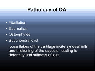 Osteoarthritis | ODP