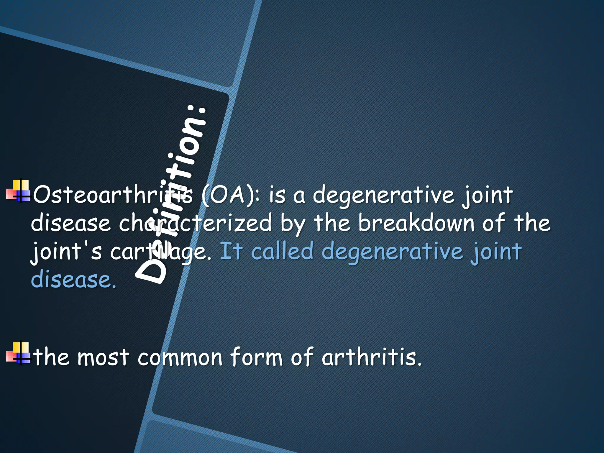 Osteoarthritis | PPT