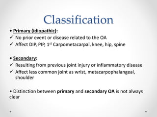 Osteoarthritis | PPTX
