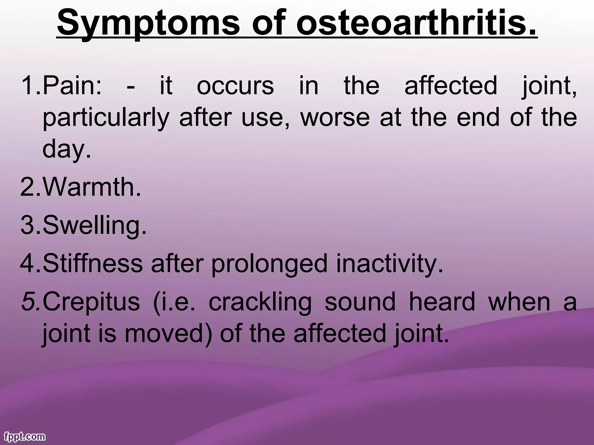 Osteoarthritis | PPT