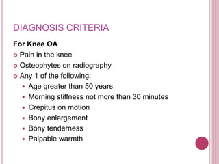 Osteoarthritis | PPTX