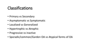 Osteoarthritis | PPTX | Physical Therapy | Wellness