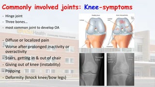 Osteoarthritis of joints and related treatment | PPTX