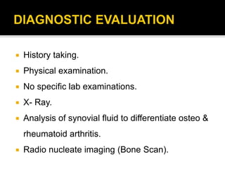 Osteo arthritis | PPTX