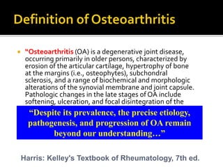 Osteoarthritis | PPT
