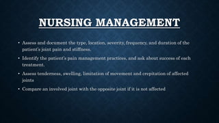 Osteoarthritis in Nursing studies | PPTX