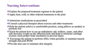 OSTEOARTHRITIS.PPT and its cause and treatment | PPTX