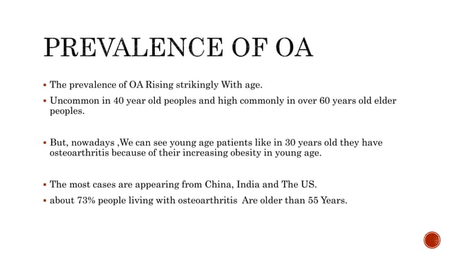 osteoarthritis.ppt easy way to prepared. | PPTX | Bone and Joint Conditions | Diseases and ...