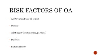 osteoarthritis.ppt easy way to prepared. | PPTX | Bone and Joint Conditions | Diseases and ...