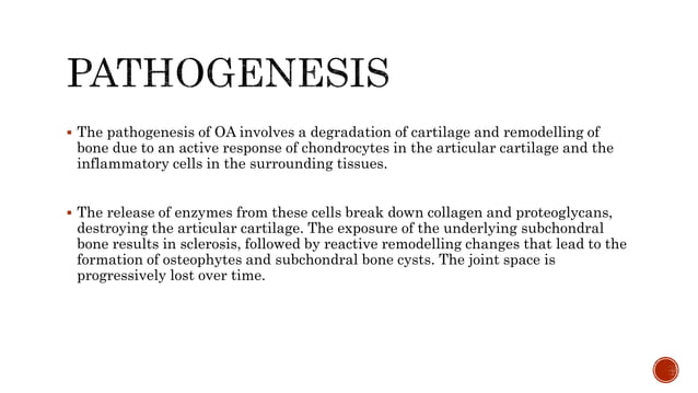 osteoarthritis.ppt easy way to prepared. | PPTX | Bone and Joint Conditions | Diseases and ...