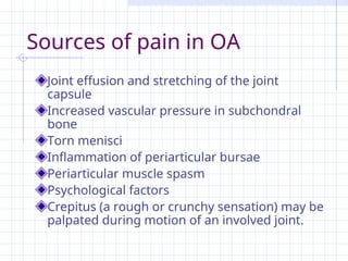 OSTEOARTHRITIS in depth review in orthopaedic .ppt