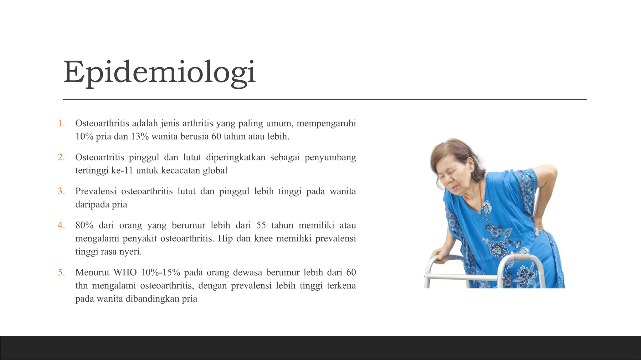 Materi kedokteran ostheoarthritis adalah peradangan pada sendi lutut | PPT