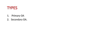 Presentation on Osteo Arthritis Disorder.pptx