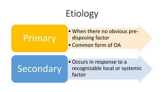 Osteoarthritis (Nutshell) | PPTX
