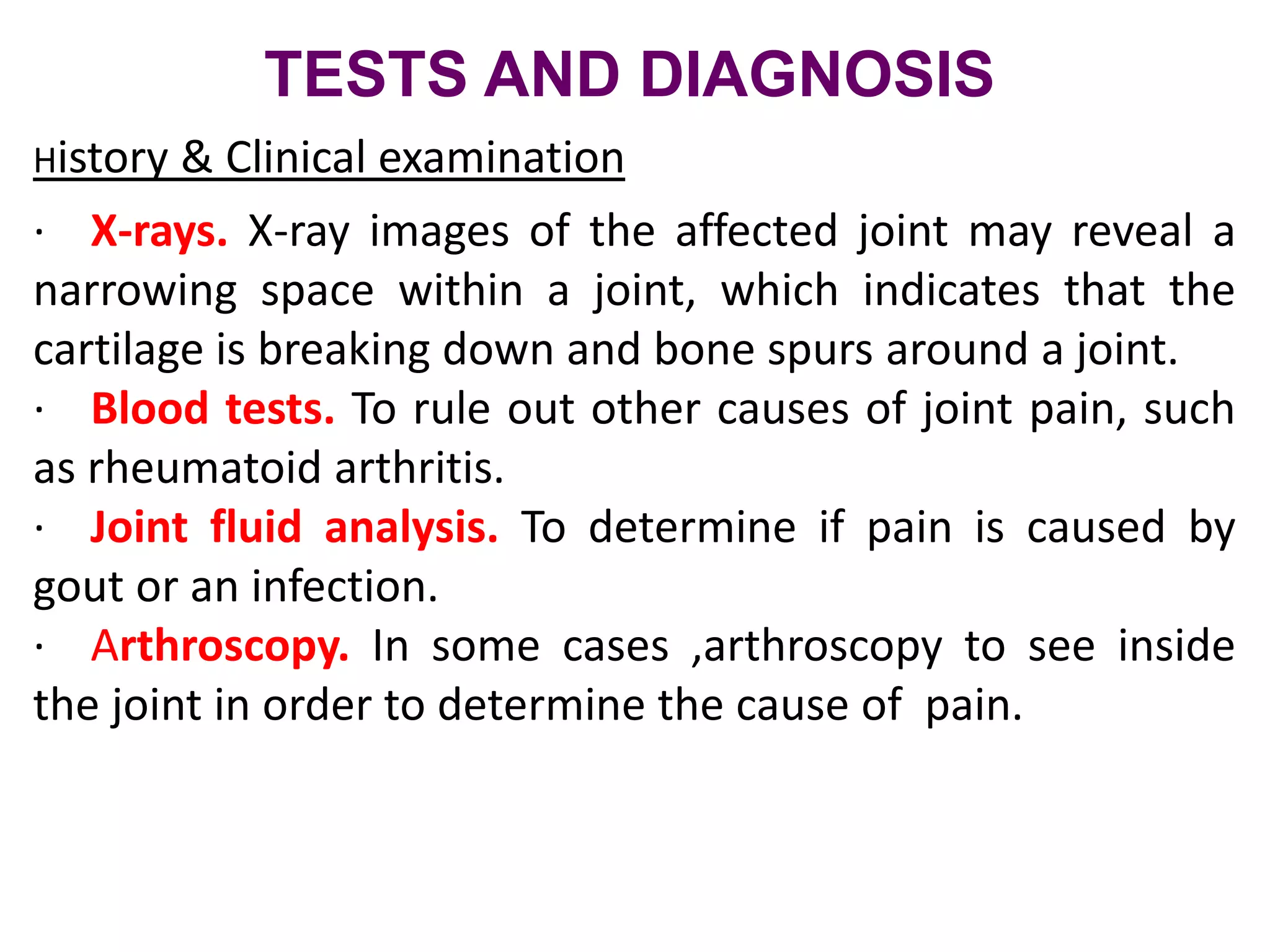 Osteoarthritis and Rheumatoid Arthritis | PPTX