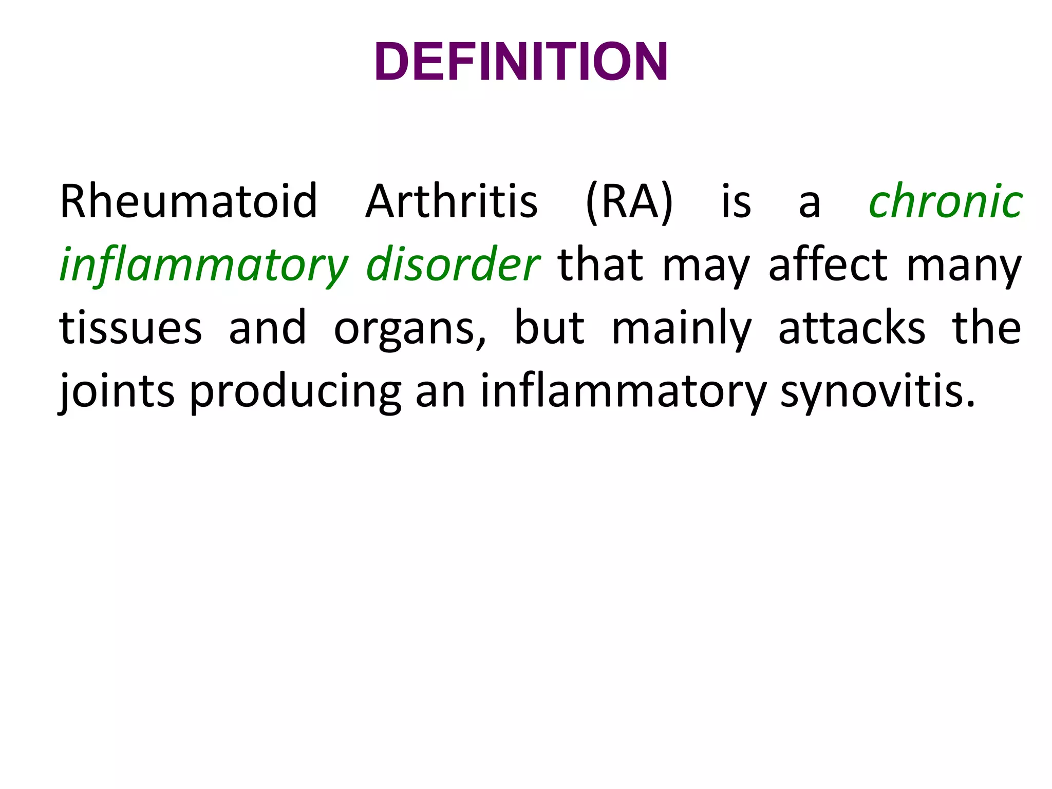Osteoarthritis and Rheumatoid Arthritis | PPTX