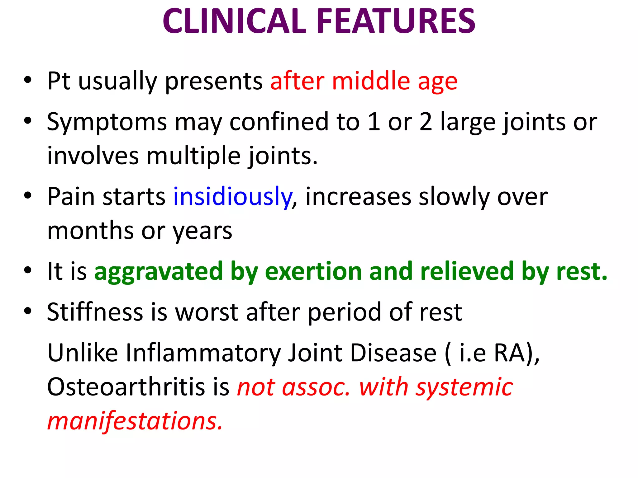 Osteoarthritis and Rheumatoid Arthritis | PPTX
