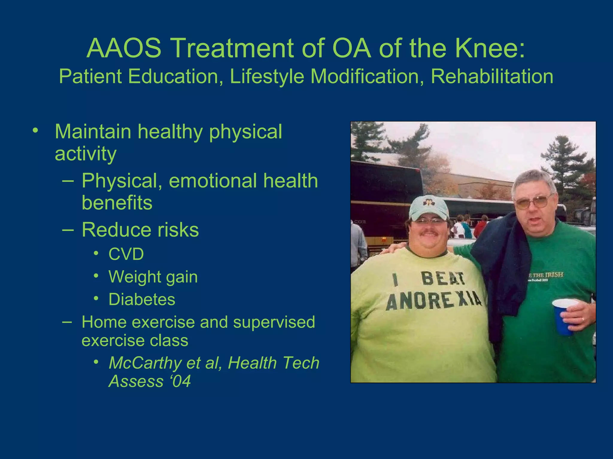Osteoarthritis Diagnosis and Treatment | PPT