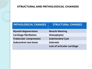 OSTEOARTHRITIS OF THE KNEE, HANDS, PELVIC AND SPINE (VERTEBRAL COLUMN ...