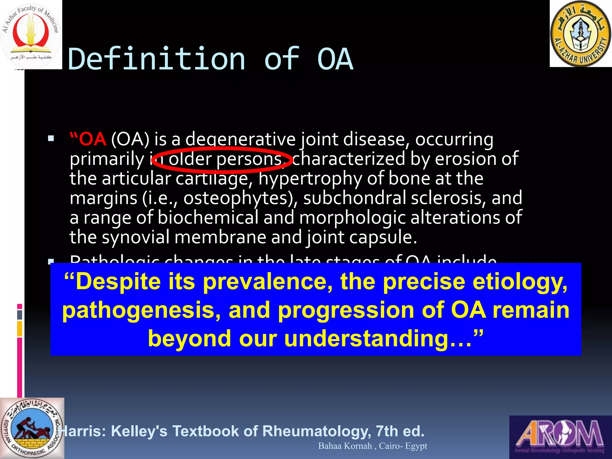 Osteoarthritis in young, active, and athletic individuals | PDF