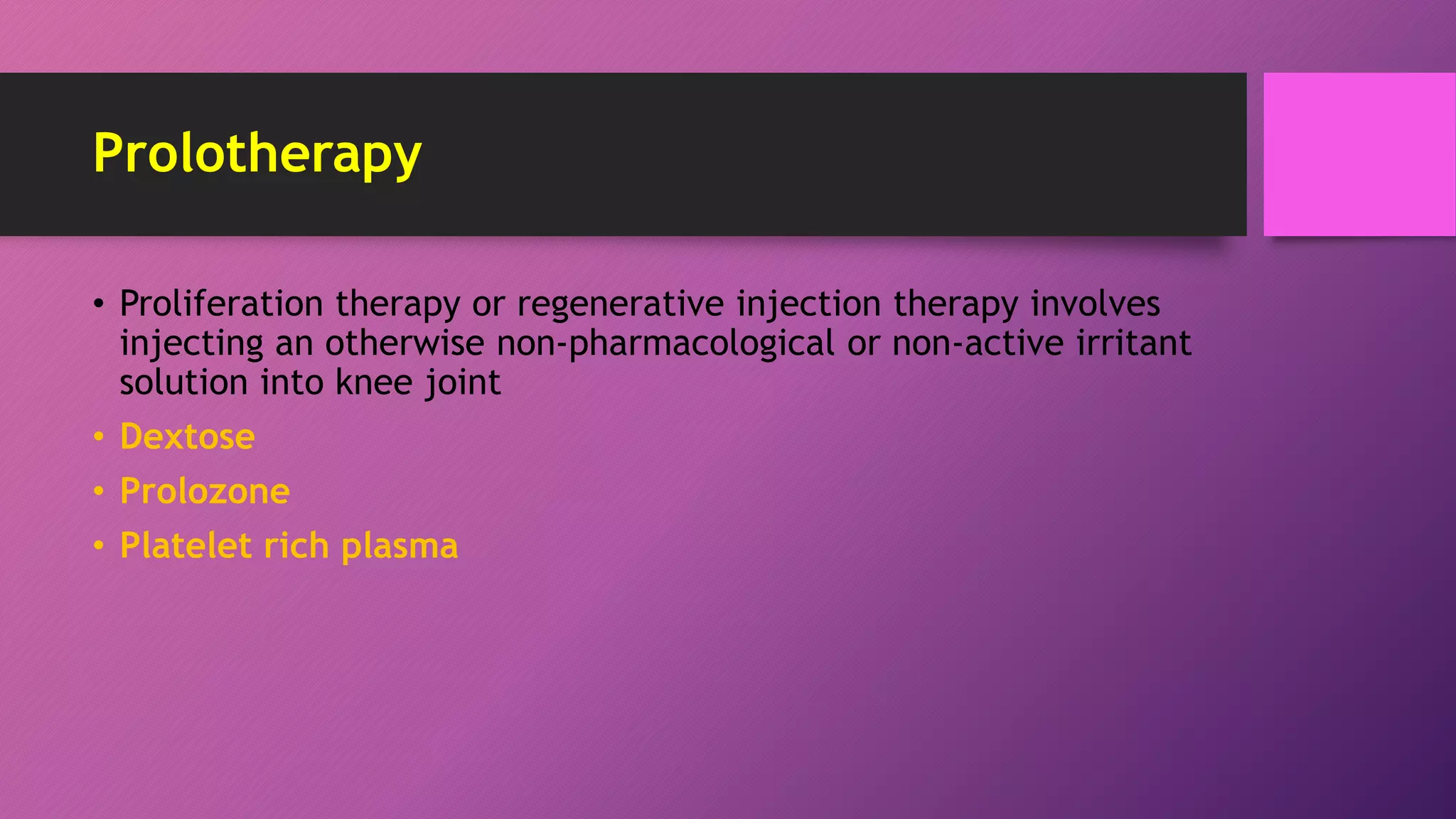 Osteoarthritis knee,, pain management | PPTX